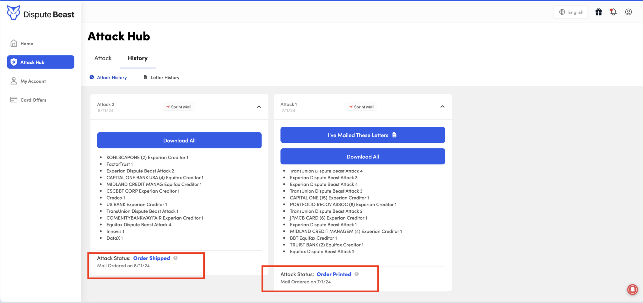 Sprint Mail Letter Mailing Guidelines | Dispute Beast