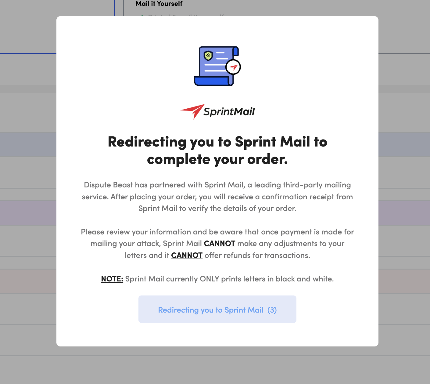 How Much Does It Cost to Use Sprint Mail to Send My Dispute Beast ...